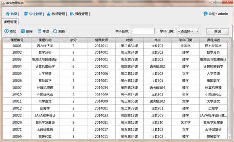 Javaswingmysql教务系统 教师学生管理（极品） 代码 当牛作码