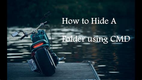 How To Hide A Folder Using Cmd 100 Working Youtube