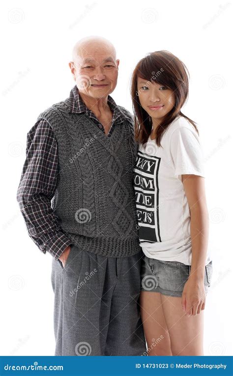 Grandfather With His Granddaughter Stock Image Image Of Ethnic