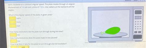 Spins Clockwise At A Constant Angular Speed The