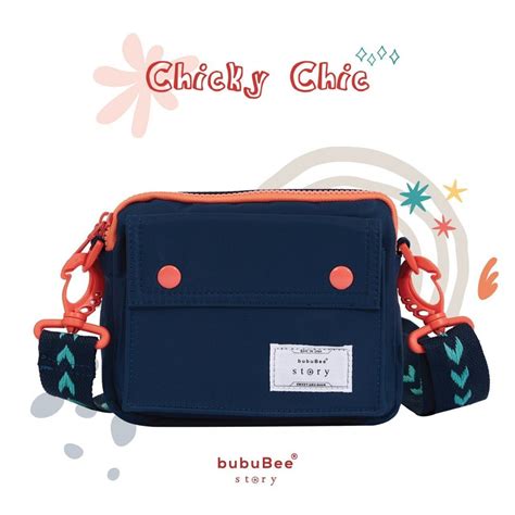 Bububee Chicky Chic Navy Blue Womens Fashion Bags And Wallets Cross Body Bags On Carousell