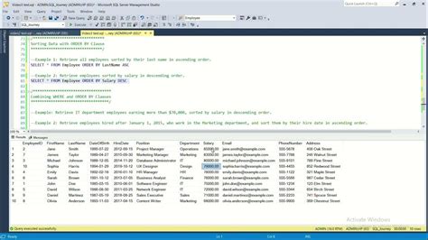 basic sql day 3 retrieving and filtering data with select where and order by clause
