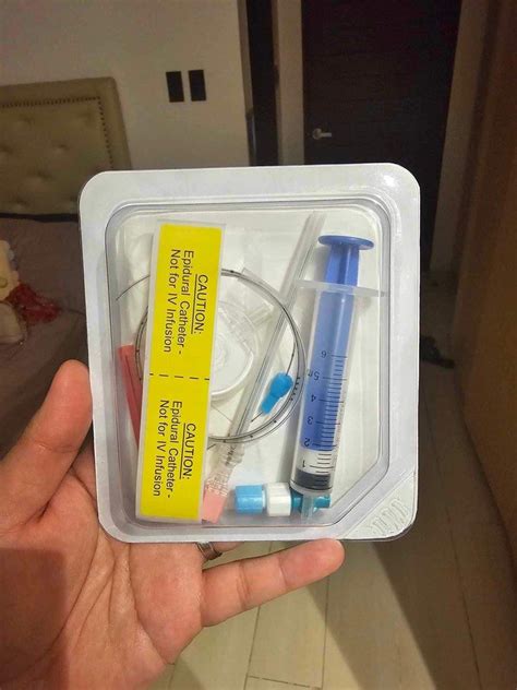 Single Use Epidural Kit Health And Nutrition Medical Supplies And Tools On Carousell