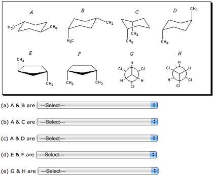 Solved Determine Whether The Two Structures In Each Of The Chegg