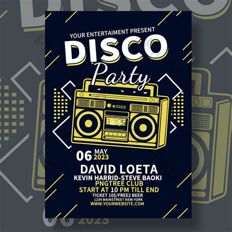 Disco Ball Poster Psd Free Download Pikbest