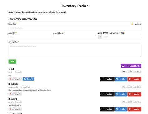 Github Dbedi Flask Inventory App Inventory Tracking App With Flask Backend