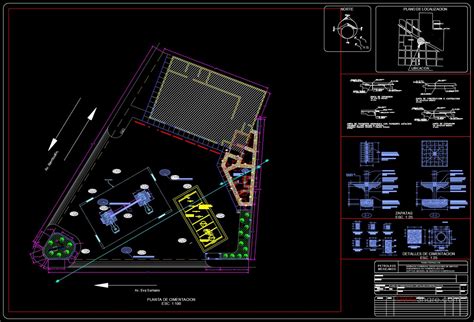 Executive Project Complete Gas Station Pemex Autocad File Dwg Free Cad Blocks Download Dwg