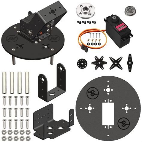 SunRobotics DOF Robotics Arm With ABS Circular Base Kit All Components Unassembled At
