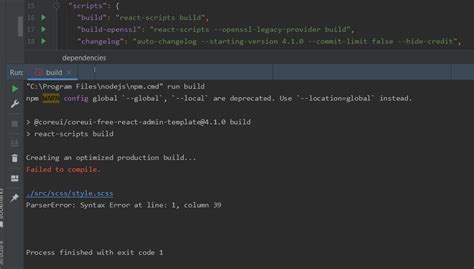 error while creating build · issue 317 · coreui coreui react · github