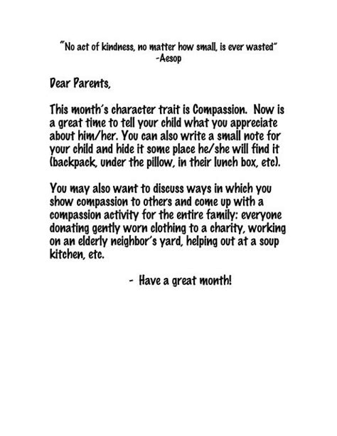 December Character Trait Compassion