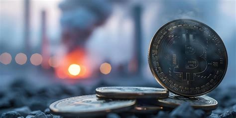 Premium Photo The Environmental Impact Of Bitcoin Mining And Industrial Pollution Concept