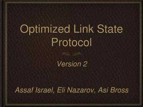 PPT Optimized Link State Protocol PowerPoint Presentation Free Download ID 2397508