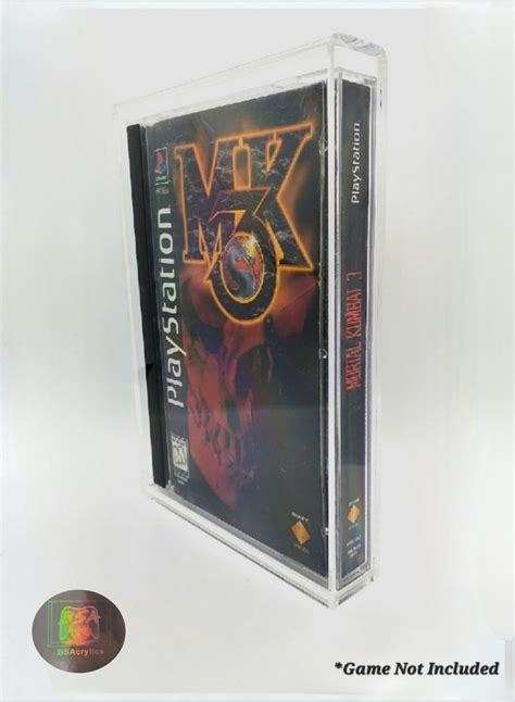 Playstation 1 Ps1 Jewel Long Box Acrylic Video Game Case Protector U