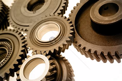 钢齿轮啮合在一起高清图片下载 正版图片504674914 摄图网