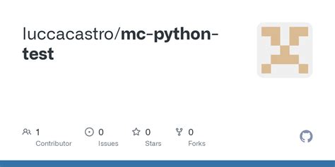 GitHub Luccacastro Mc Python Test