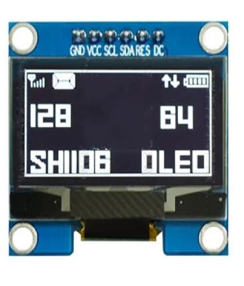 1 3″ Inch Spi Oled Lcd Module 6pin With Gnd Vcc White Sh1106 Chip Buy Online Electronic