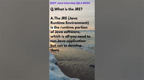 Sdet Java Interview Question And Answers 004 Youtube