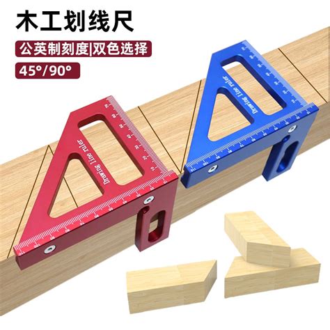 Woodworking Scriber Multifunctional Scribing Ruler Right Angle Ruler