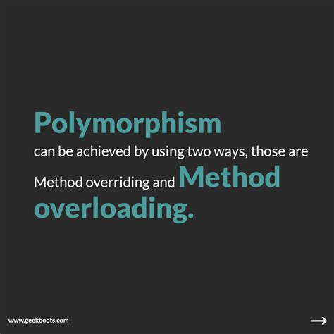 Polymorphism Vs Method Overloading Geekboots