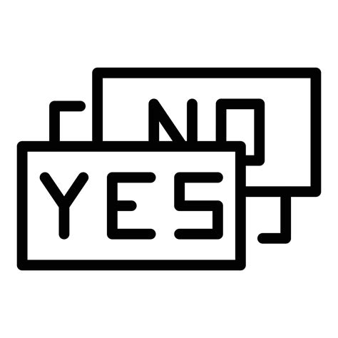 Code Yes No Icon Outline Vector Cms Development 15212057 Vector Art At