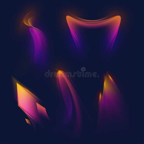 Aurora Borealis Design For Device Screen Wallpaper Stock Illustration