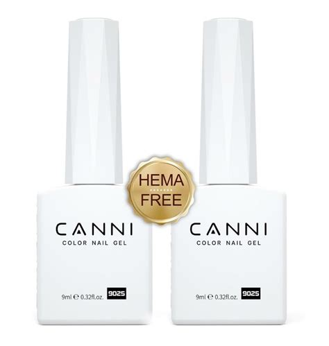 Canni 헤마프리 화이트 젤 네일 폴리쉬 세트 2개 화이트 젤 폴리쉬 키트 Soak Off Led 네 티몬