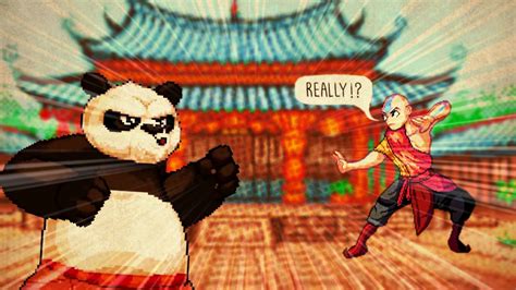 Po Vs Aang Sprite Art By Spider Monkie On Deviantart