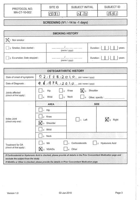 Case Report Form Template New Creative Template Ideas
