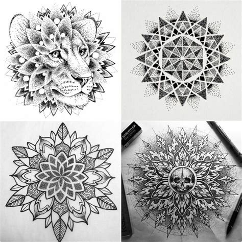 Earth Dotwork Tattoos