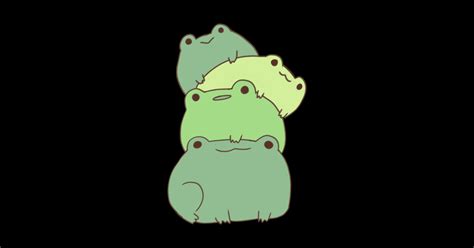 Cute Frog Stack Frogs Sticker Teepublic