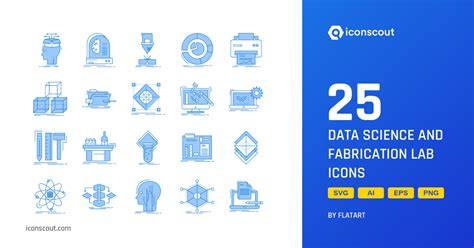 Data Science And Fabrication Lab Icon Pack 25 Dual Tone Design And Development Icons Svg Png