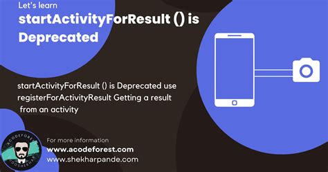 Startactivityforresult Is Deprecated Use Registerforactivityresult