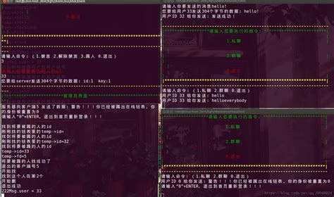 linux环境下——c语言聊天室项目界面展示 c语言聊天室项目结果展示 csdn博客