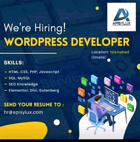 it career rise on linkedin hiring jobs wordpress wordpressdeveloper islamabad