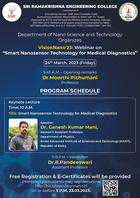 Department Of Nano Science And Technology Srec