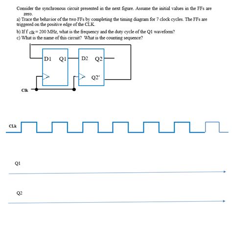 Solved Consider The Synchronous Circuit Presented In The