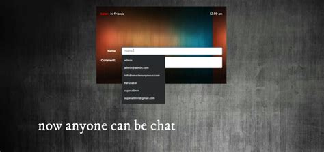 web based chat application project in php with source code and report