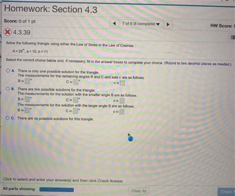 Solved Homework Section 4 3 Score 0 Of 1 Pt X 4 3 39 7 Of