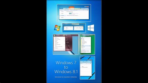 How To Transform Windows 81 To Windows 7 Quick Transforamtion Youtube