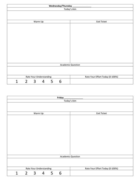 Exit Ticket Sheet In Word And Pdf Formats Page Of