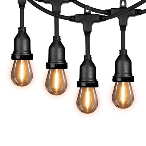 Feit 48ft 14 6 M Led Indoor Outdoor Weatherproof String Lights Set