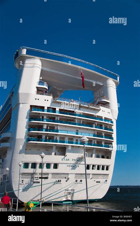 The stern of the Princess Cruises Cruise Ship 'Star Princess' in port ...