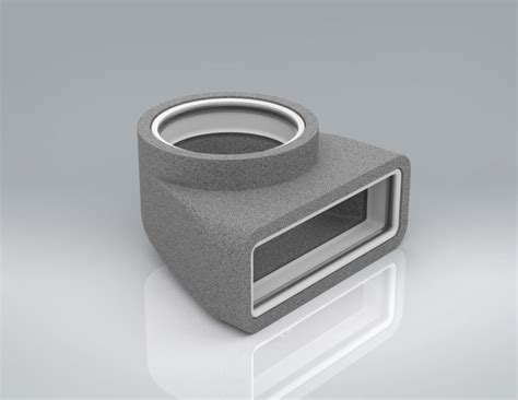 Thermal 204x60mm Rectangular 125mm° Plenum With Female Click And Lock Fittings Verplas A