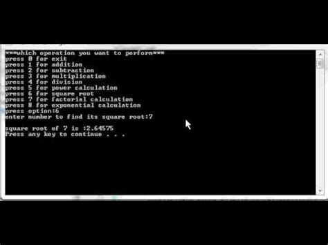 Simple C Calculator Source Code YouTube
