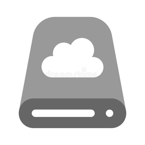 Database With Cloud Depicting Vector Of Cloud Storage Stock Vector Illustration Of Icon