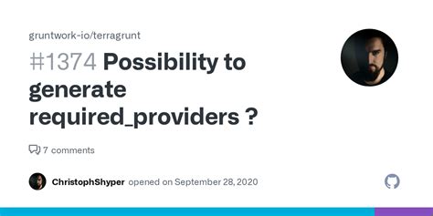 possibility to generate required providers · issue 1374 · gruntwork