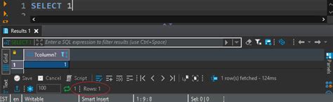 Number Of Rows Is Not Updated After Querying An Empty Table If A Non