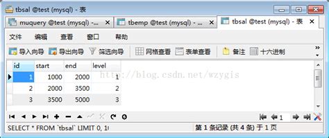 Sql范围查询： 查询某个人属于哪个工资区间sql查询工资在一定区间 Csdn博客