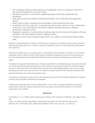 Treatment Of Sex Addiction CBT Pdf