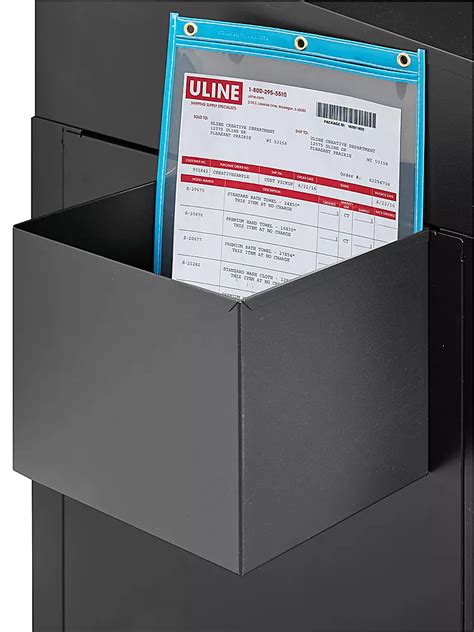 Mobile Computer Cabinet Side Bin H 10128 Uline